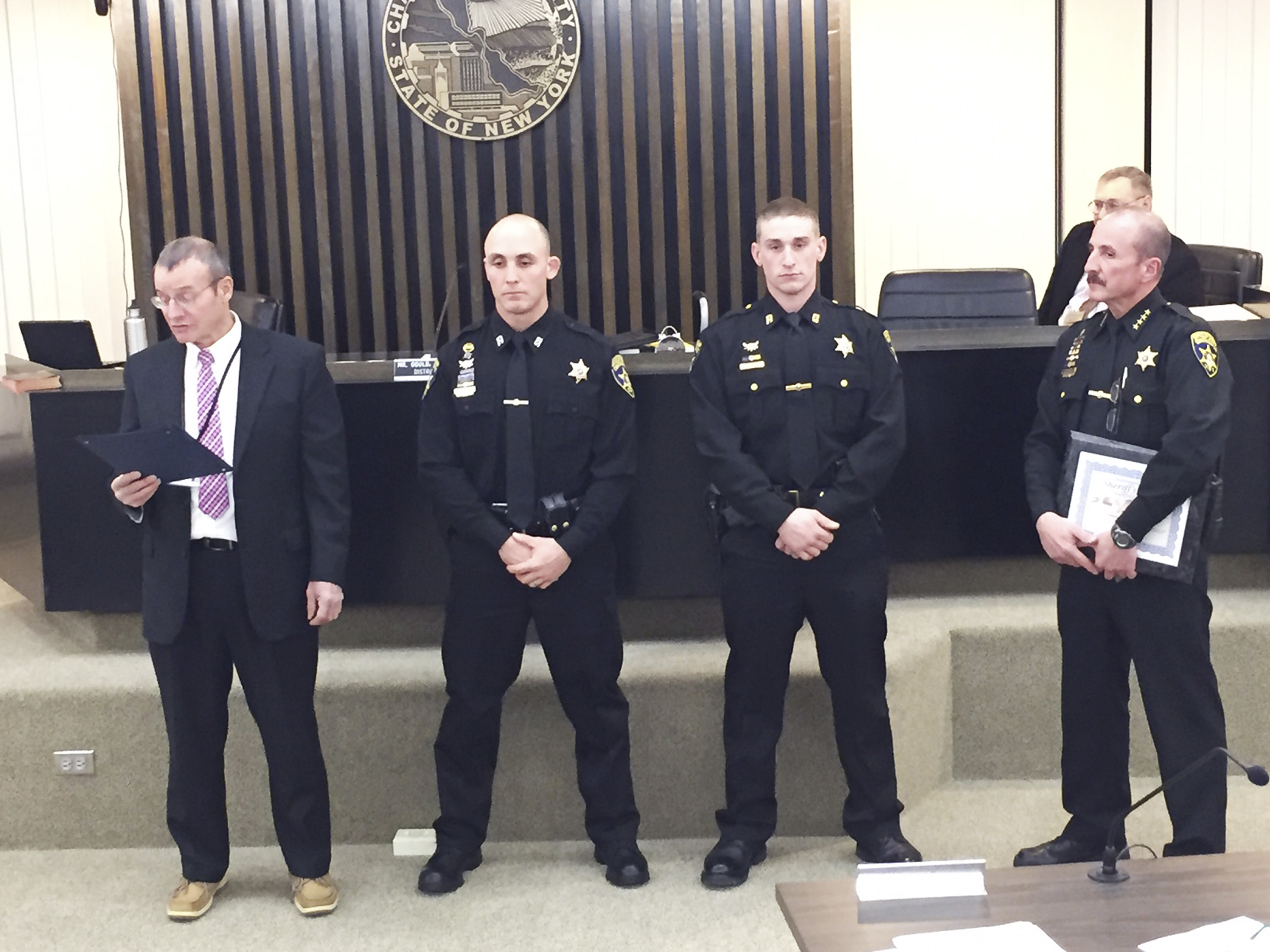 County recognizes deputies for rescue | News, Sports, Jobs - Observer Today